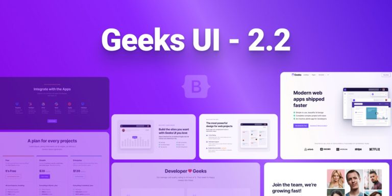 Geeks UI 2.2 — Start building websites with Bootstrap 5 Theme - Codescandy